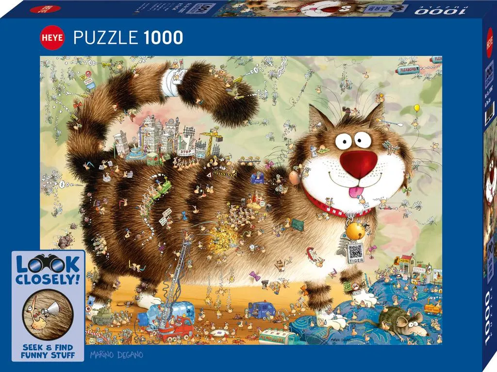 Jigsaw 1000pc Heye - Look Closely - At the Cat – Get Lost Outdoors & Toys